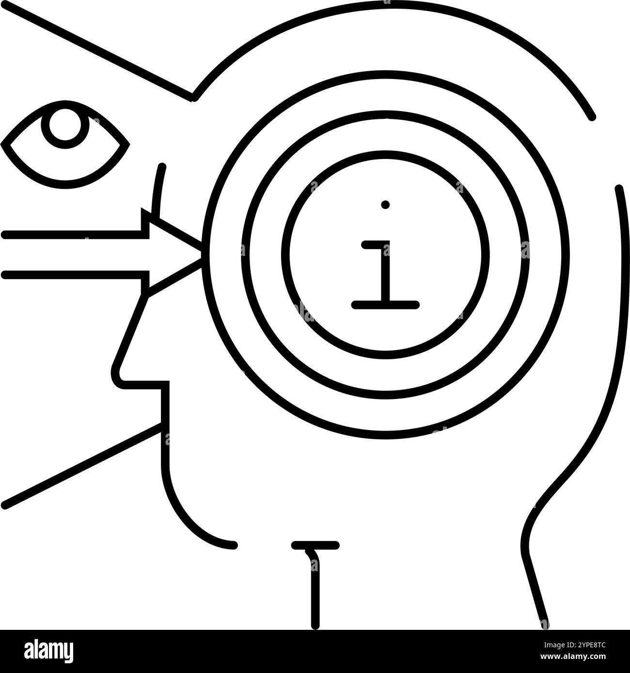 perception consumer behavior line icon vector illustration Stock Vector ...