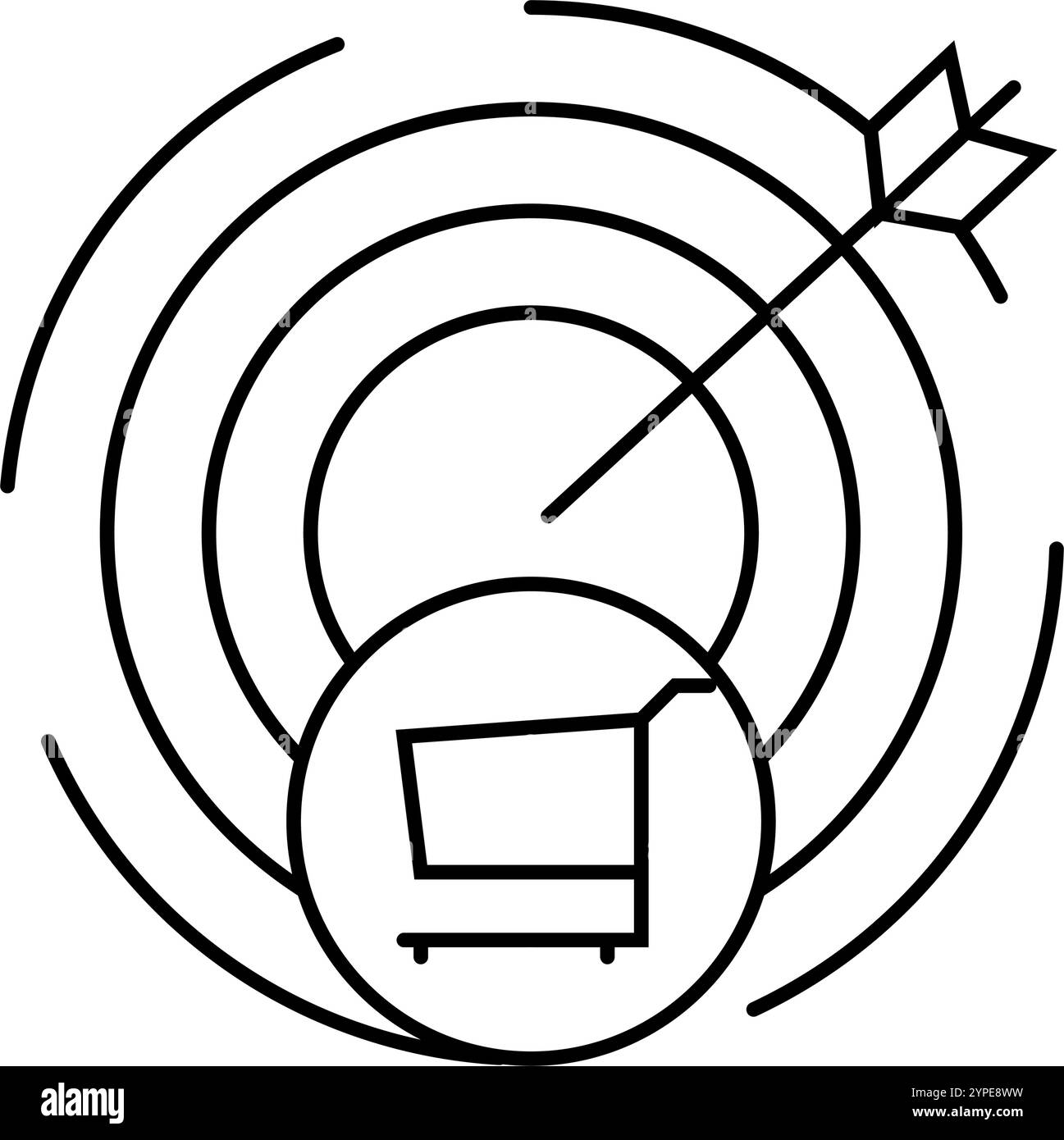 Purchase Intention Consumer Behavior Line Icon Vector Illustration