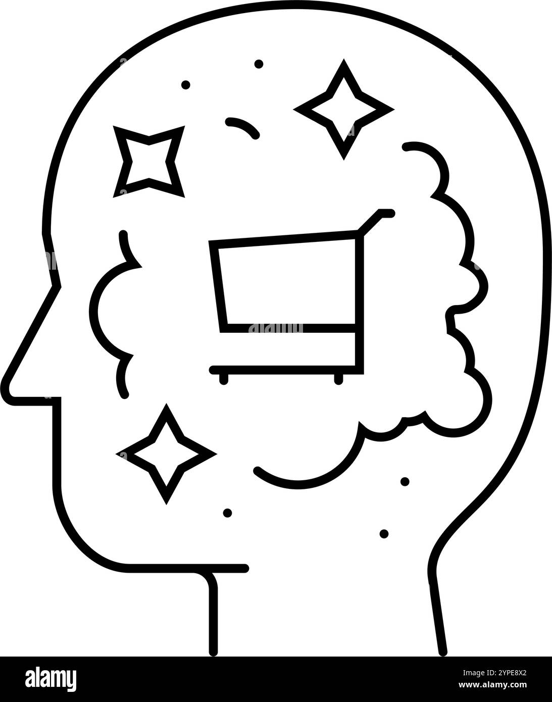 consumer needs consumer behavior line icon vector illustration Stock ...