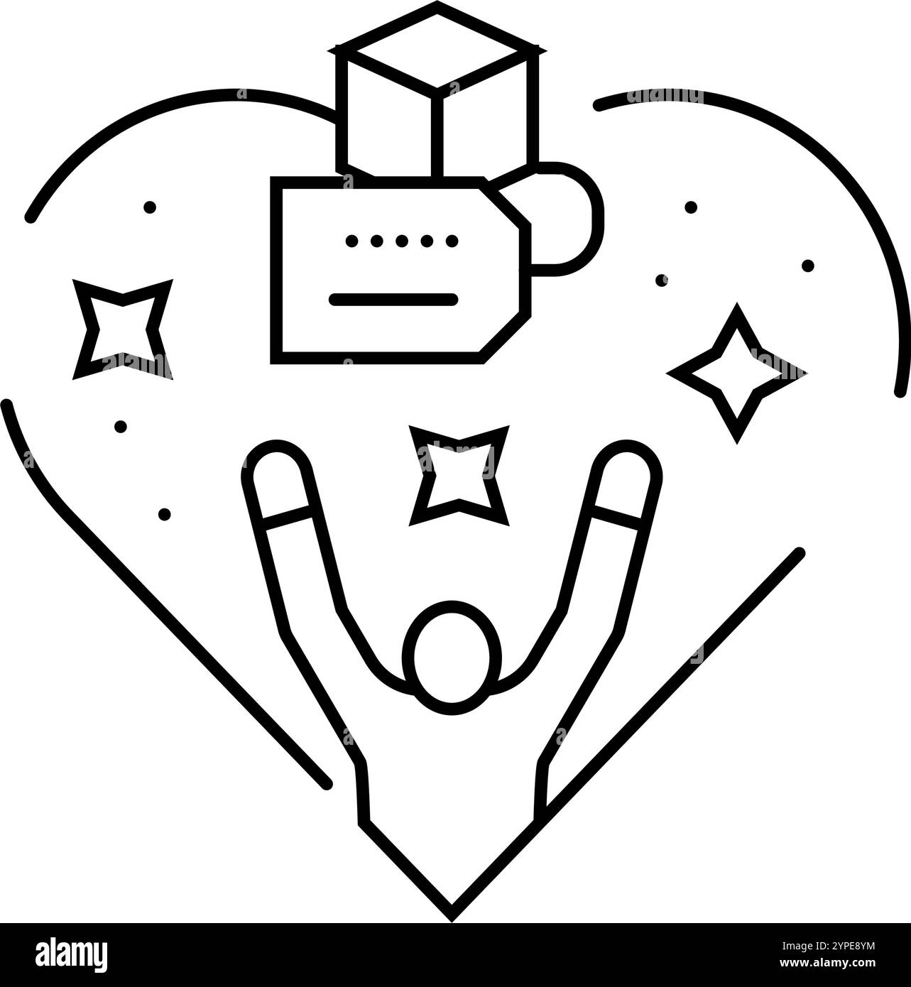 consumer trust behavior line icon vector illustration Stock Vector ...