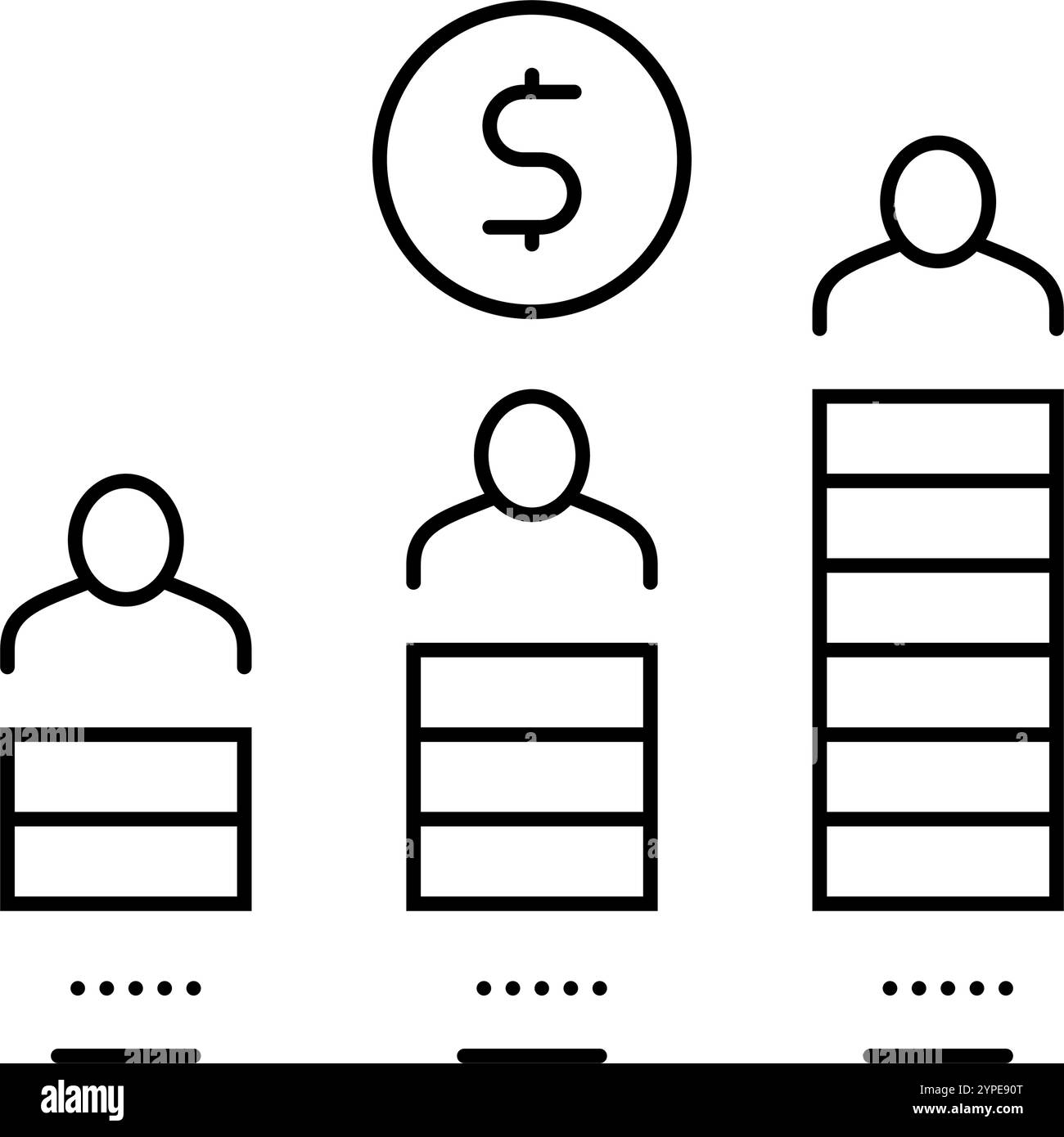 Social Class Consumer Behavior Line Icon Vector Illustration Stock Vector Image And Art Alamy