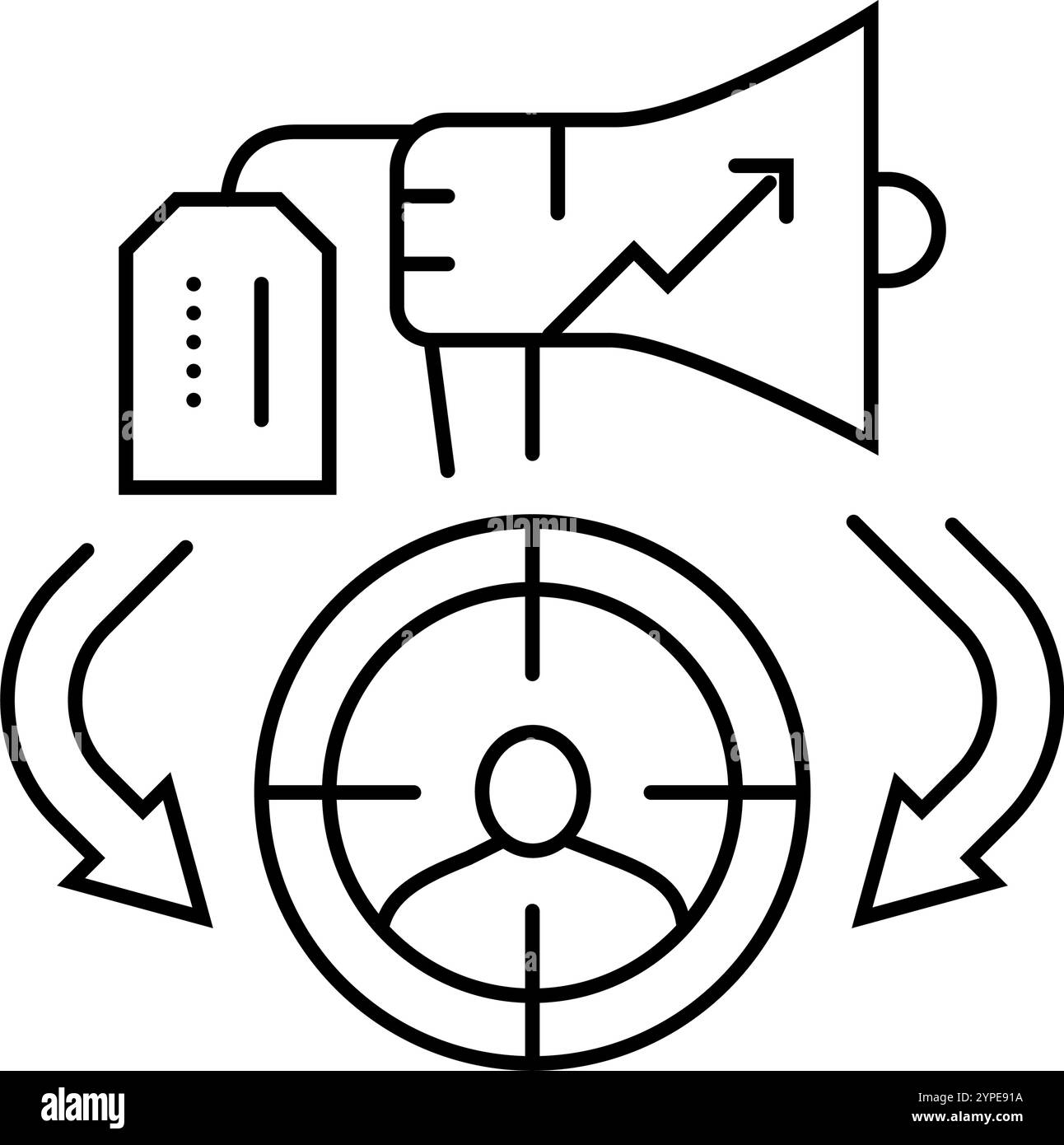 reference groups consumer behavior line icon vector illustration Stock ...