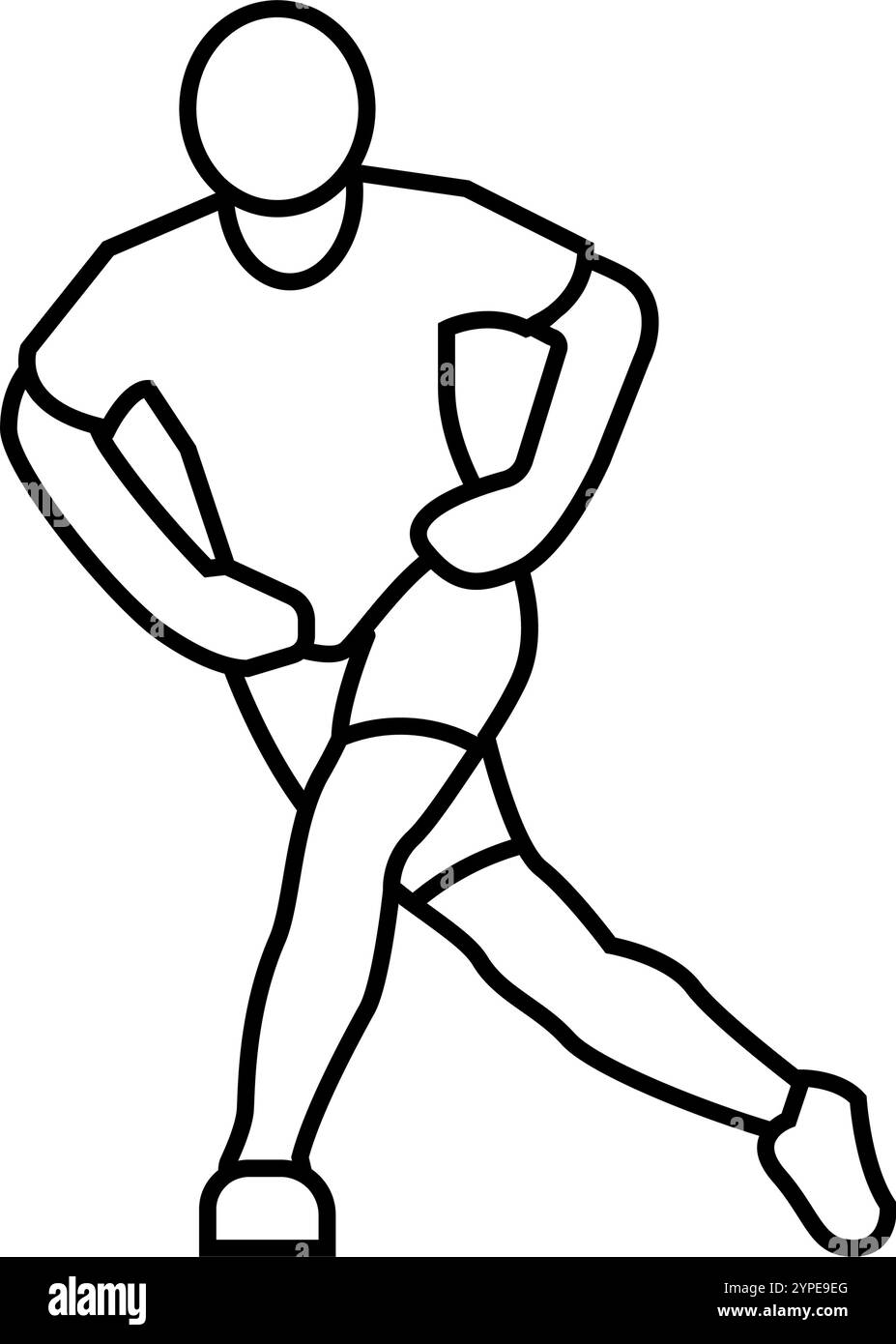 jump squats fitness exercise leg line icon vector illustration Stock ...