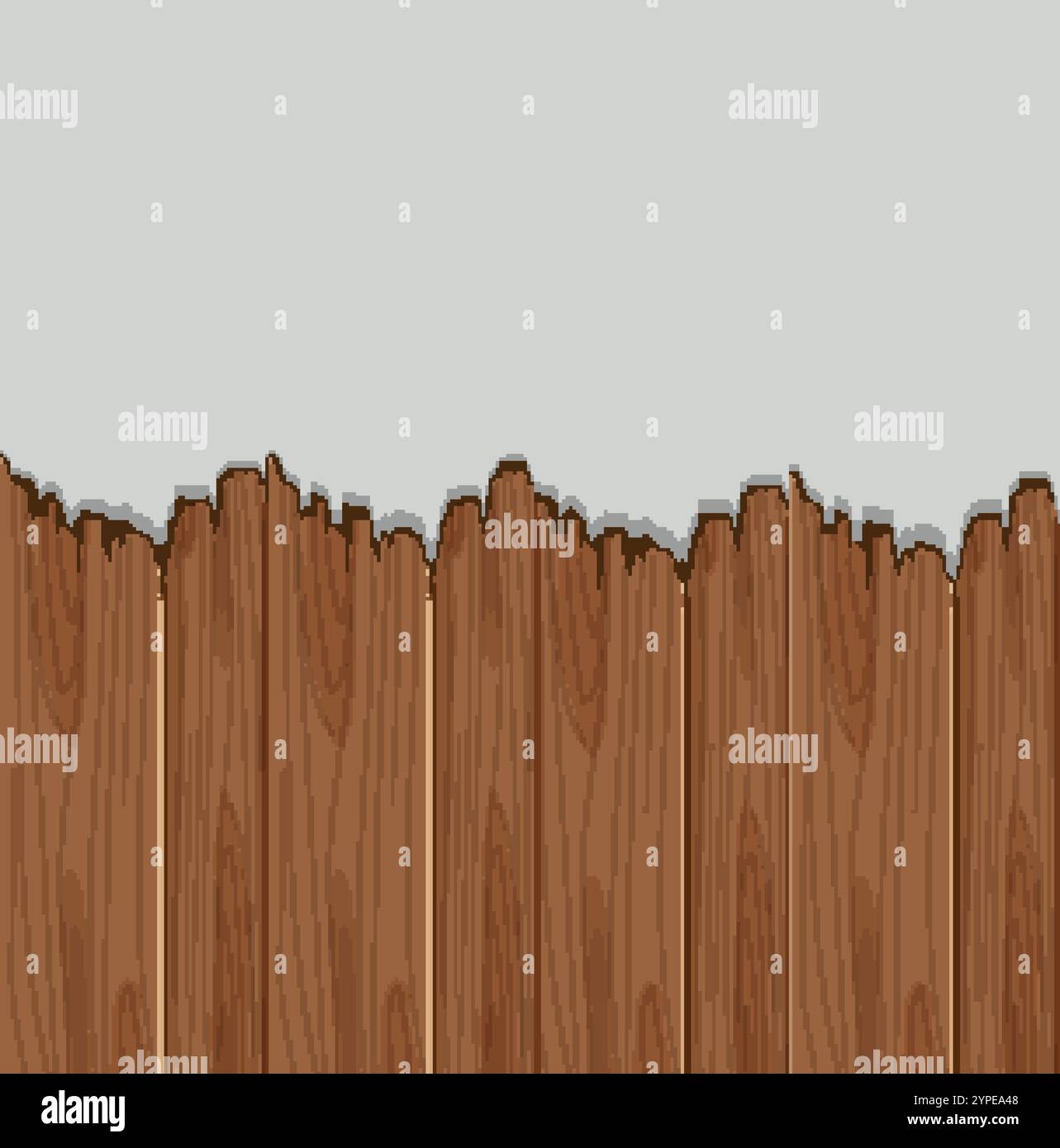 Illustration of a wooden fence with jagged top Stock Vector Image & Art ...