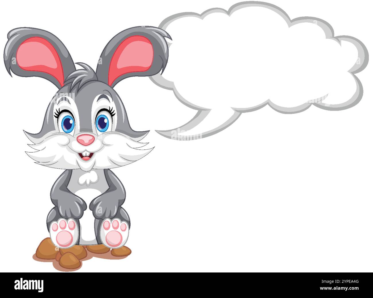 Cartoon illustration rabbit talking hi-res stock photography and images ...