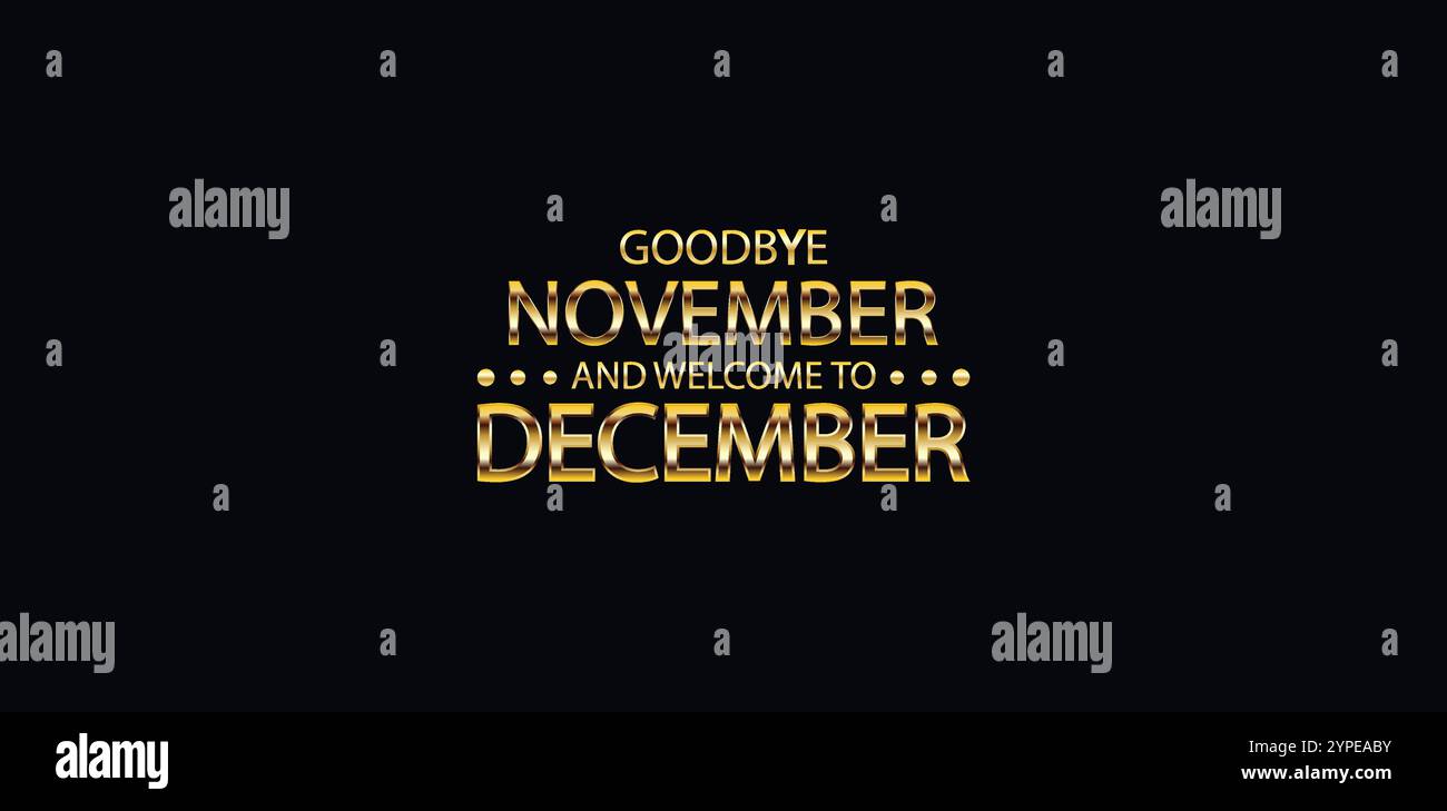 Saying Goodbye to November and Embracing the Magic of December Stock ...