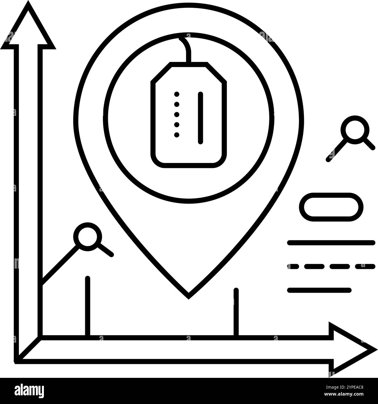 product positioning technical sales engineer line icon vector ...