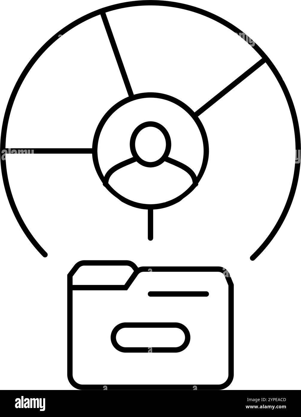 customer segmentation technical sales engineer line icon vector ...