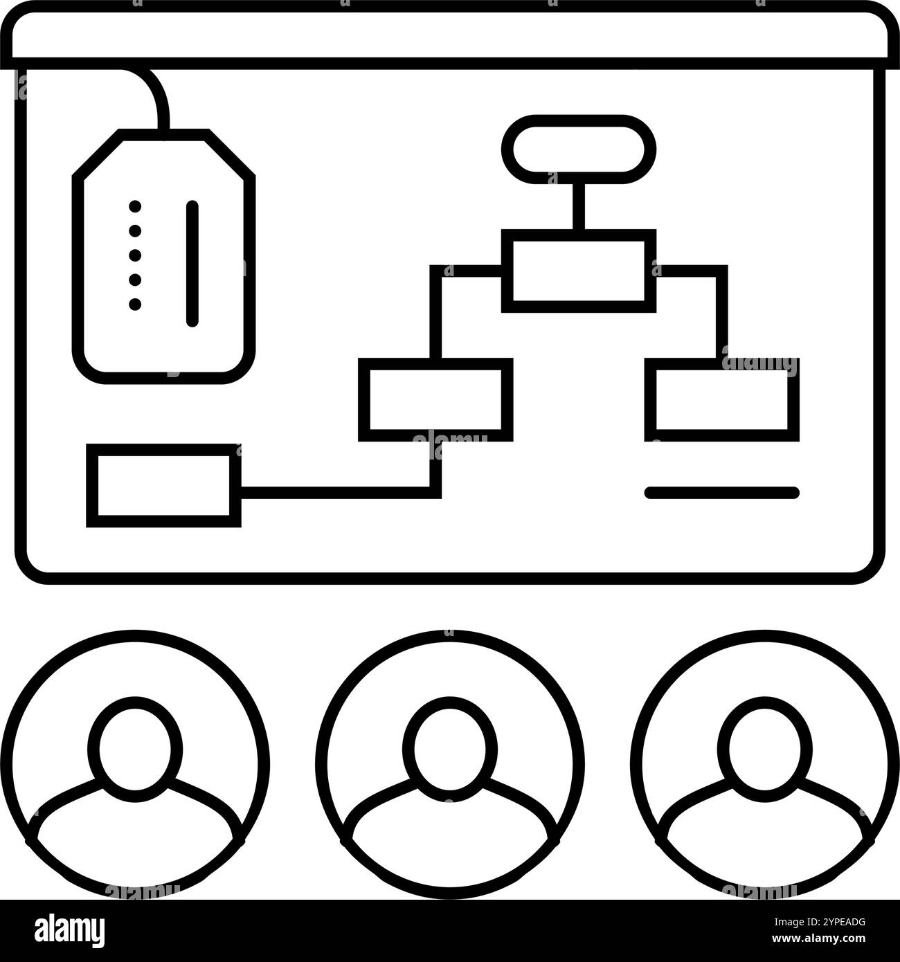 coaching technical sales engineer line icon vector illustration Stock ...