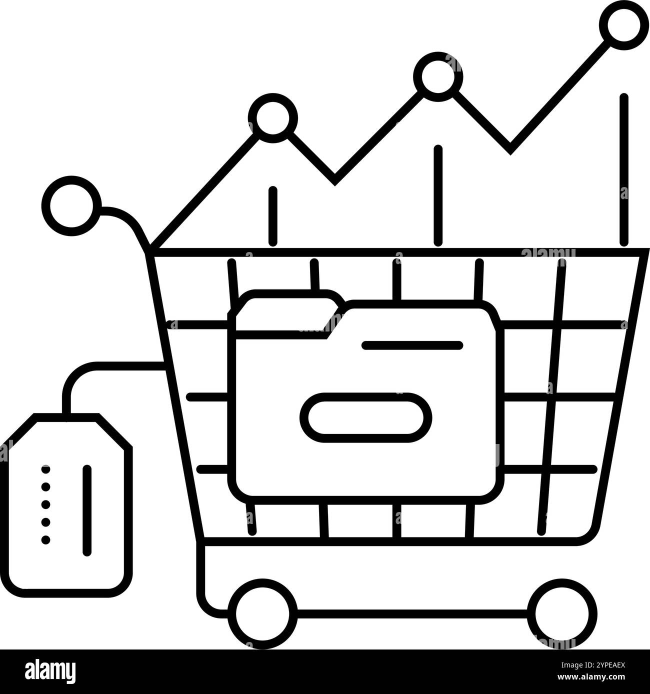 data analysis technical sales engineer line icon vector illustration ...