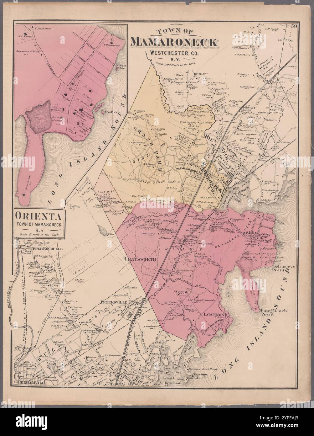 Map of mamaroneck hi-res stock photography and images - Alamy