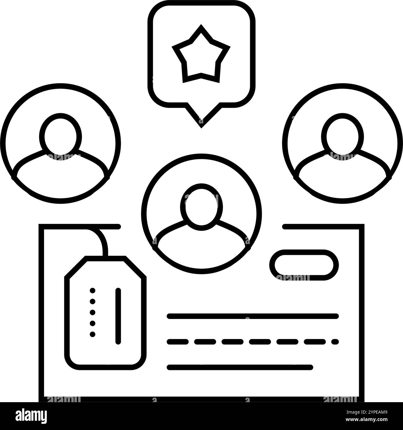 lead scoring technical sales engineer line icon vector illustration ...