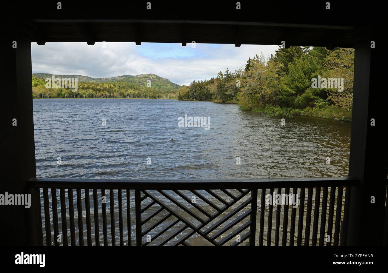 View at Little Long Pond from the boathouse - Acadia National Park ...