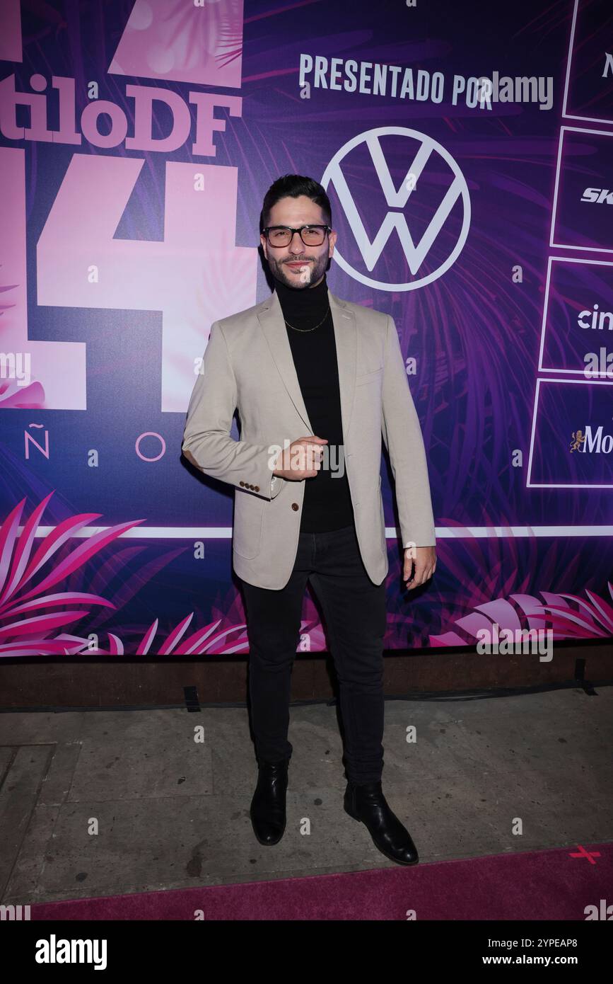 Mexico City, Mexico. 28th Nov, 2024. Roberto Coronel attends the pink ...