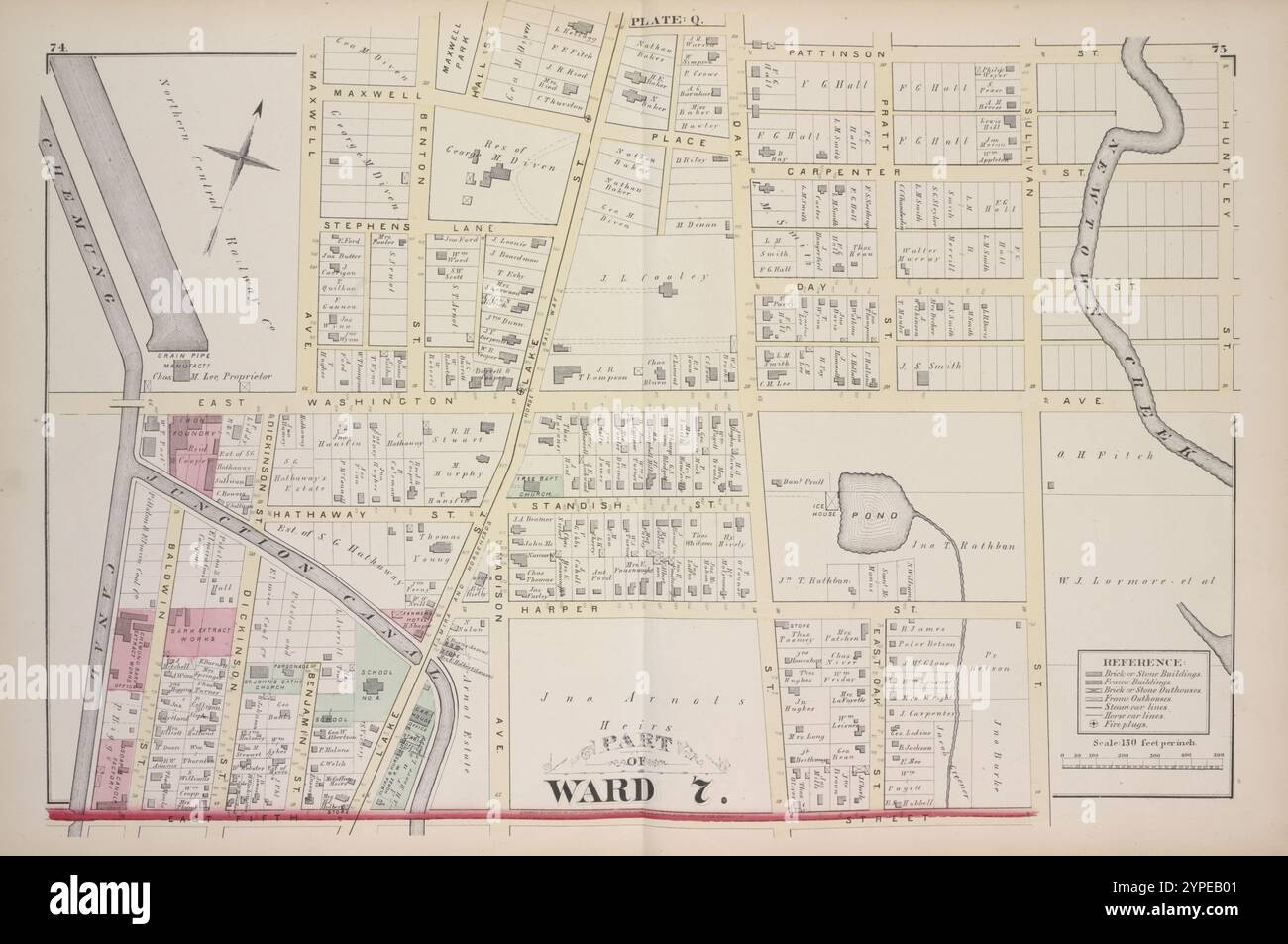 Part of Ward 7 1876 Stock Photo - Alamy