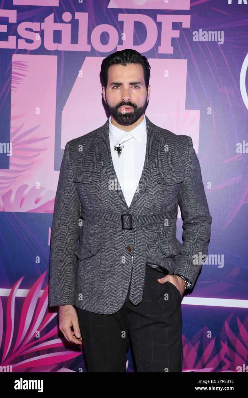 Mexico City, Mexico. 28th Nov, 2024. Alan Slim attends the pink carpet ...