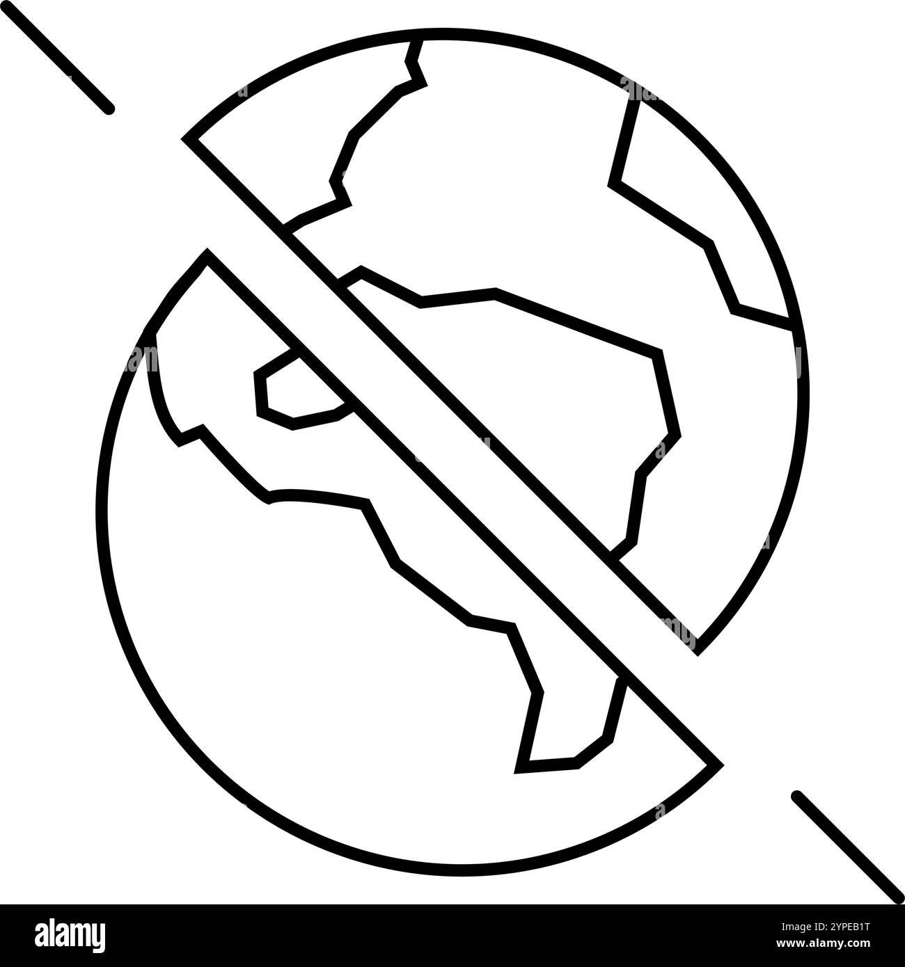 the existence of parallel universes line icon vector illustration Stock ...