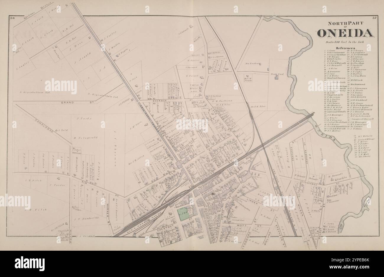 Oneida county n y maps hi-res stock photography and images - Alamy