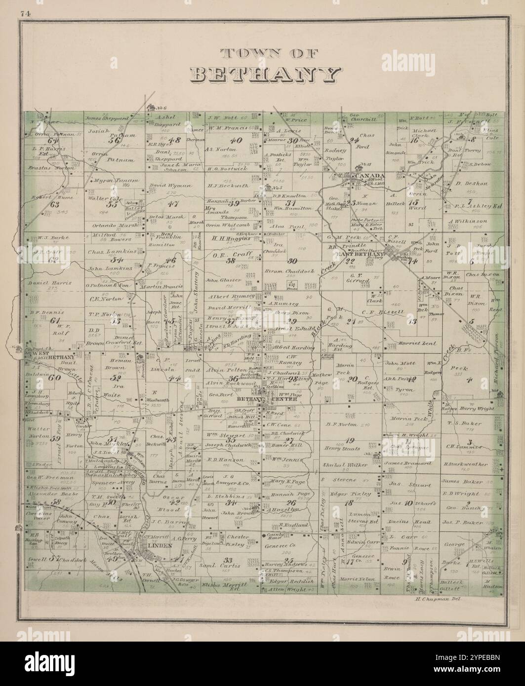Bethany map hi-res stock photography and images - Alamy
