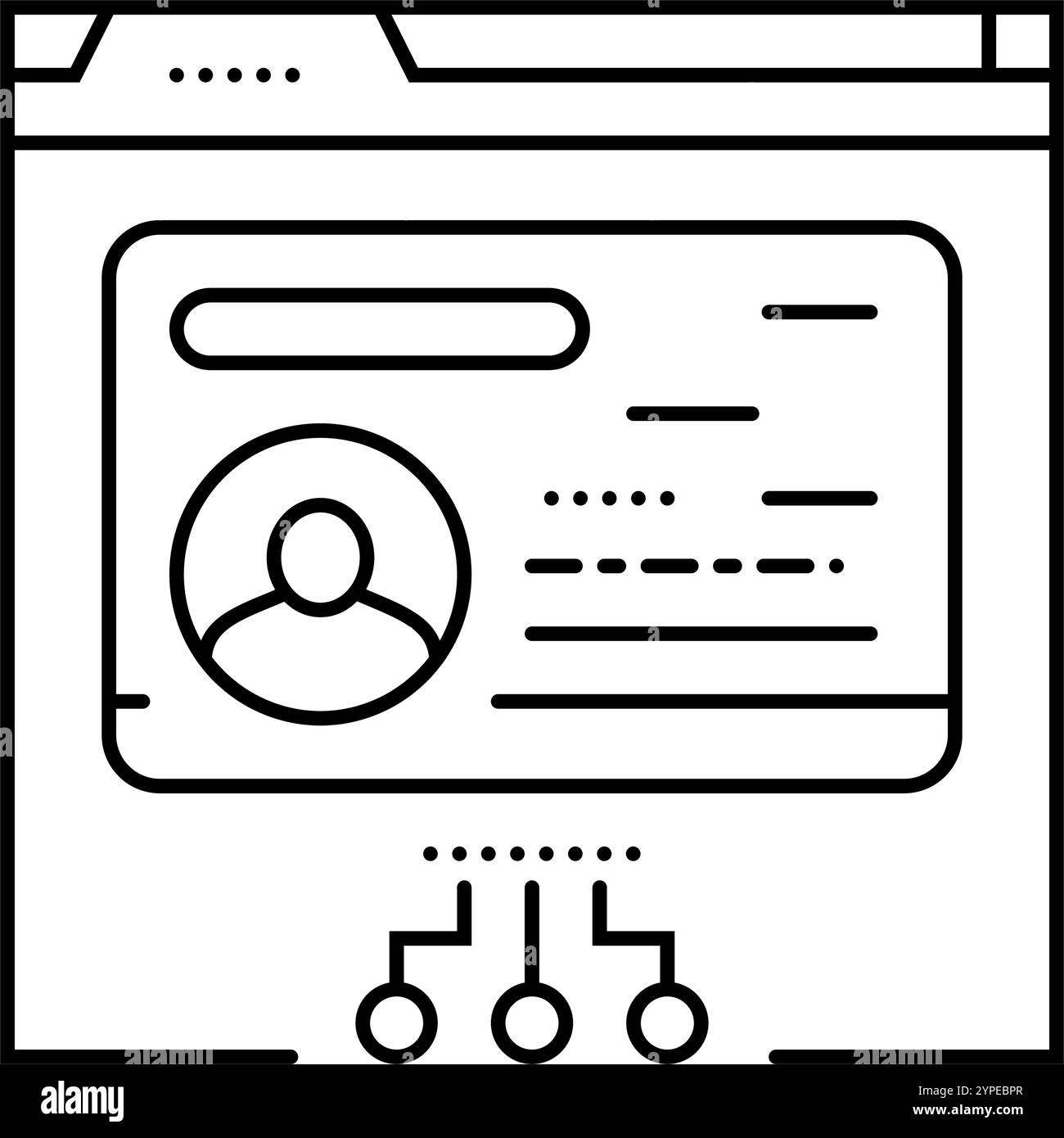 moderator control virtual conference line icon vector illustration ...