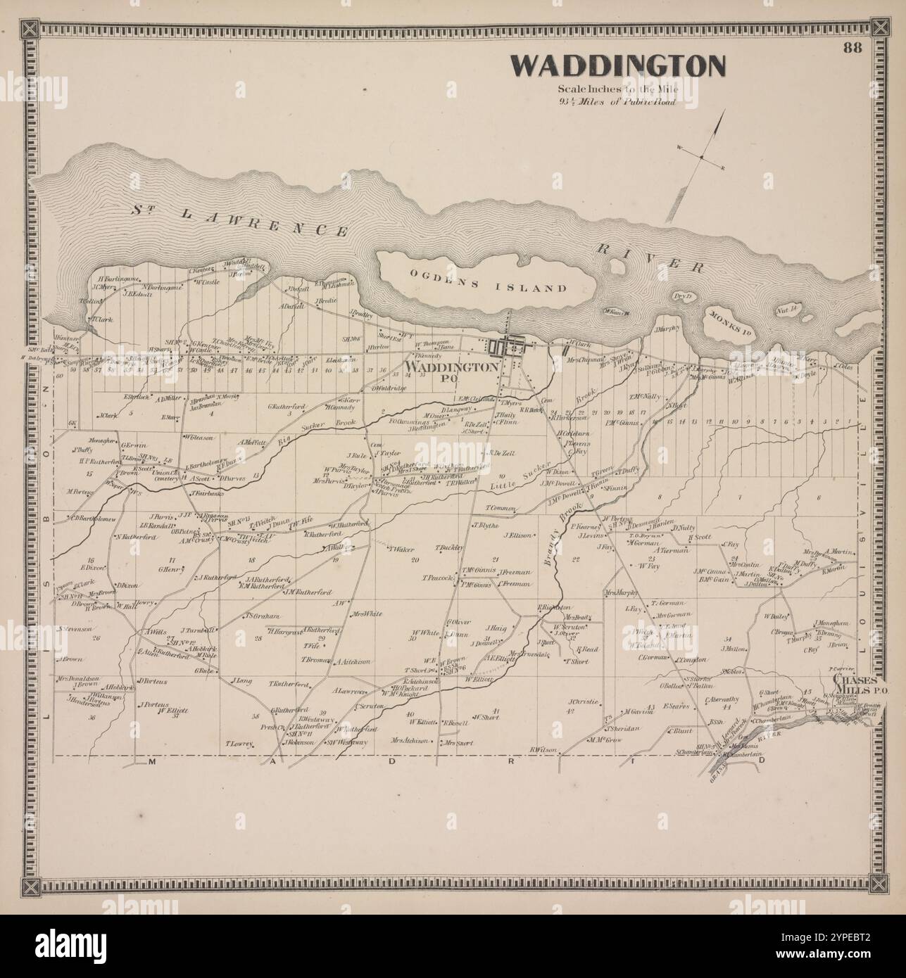 Waddington township hi-res stock photography and images - Alamy