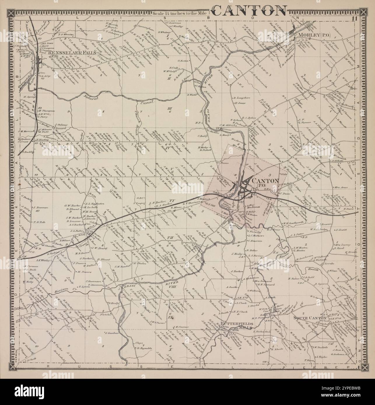 Township maps hi-res stock photography and images - Alamy
