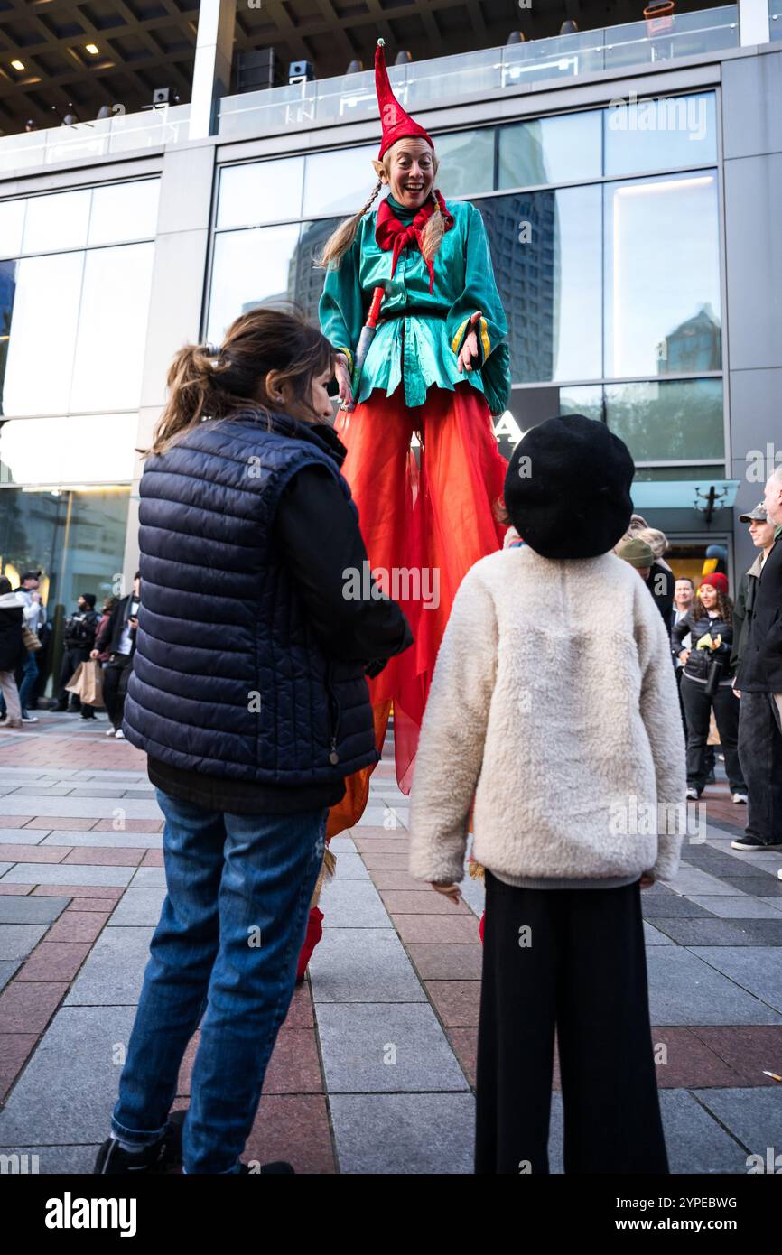 Seattle, USA. 29th Nov, 2024. The annual Westlake Shopping District ...