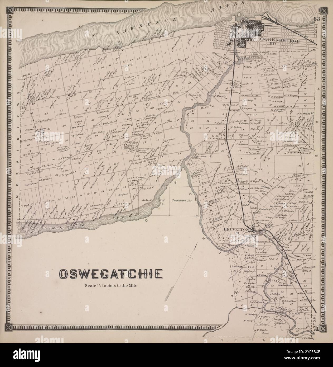 Township maps hi-res stock photography and images - Alamy