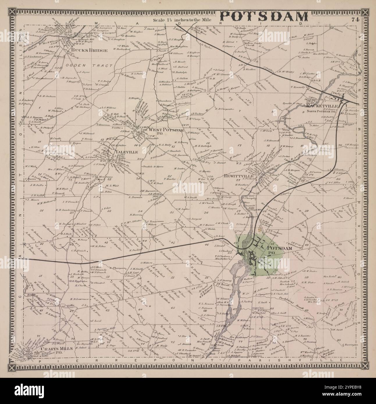 Township maps hi-res stock photography and images - Alamy