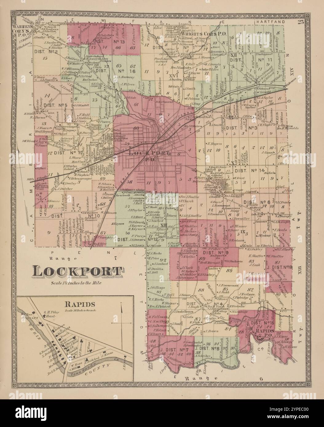 Map of lockport hi-res stock photography and images - Alamy