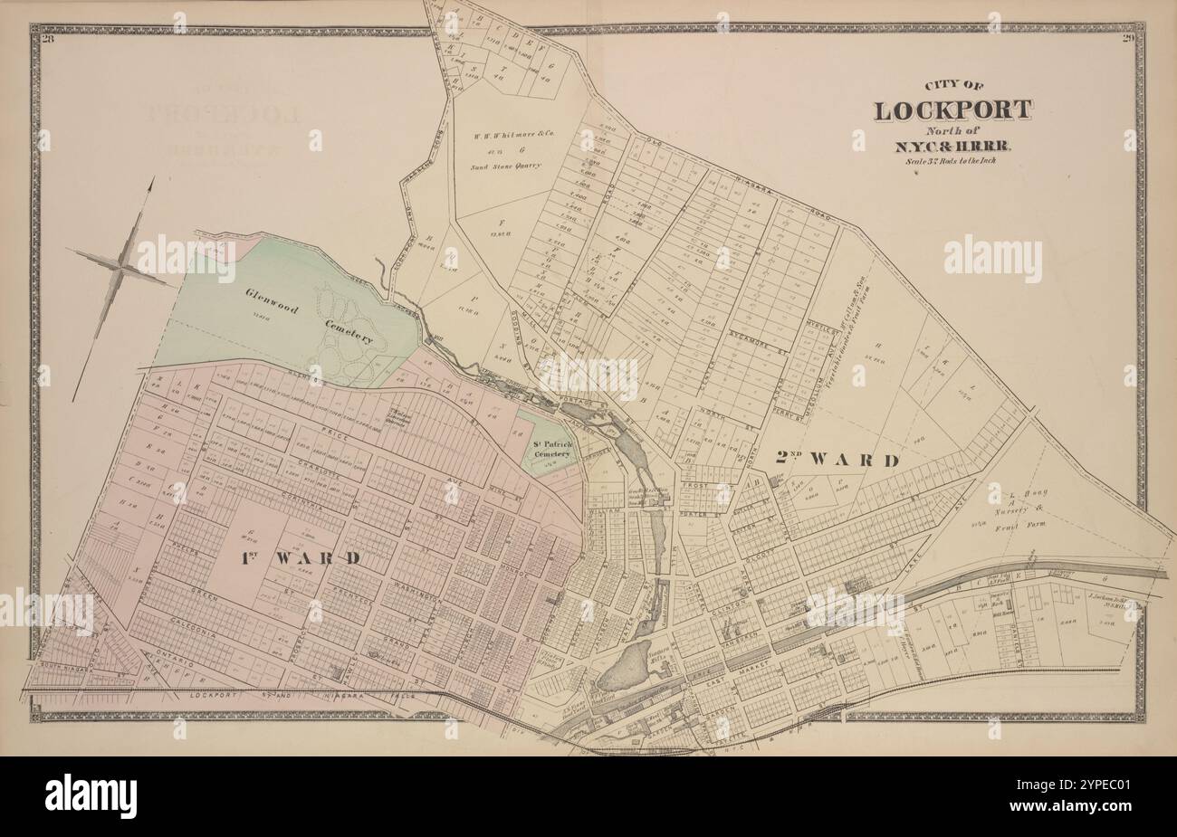 Map of lockport hi-res stock photography and images - Alamy