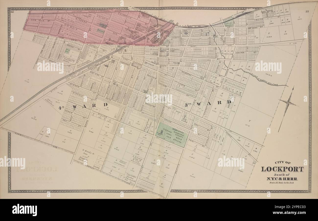 Map of lockport hi-res stock photography and images - Alamy