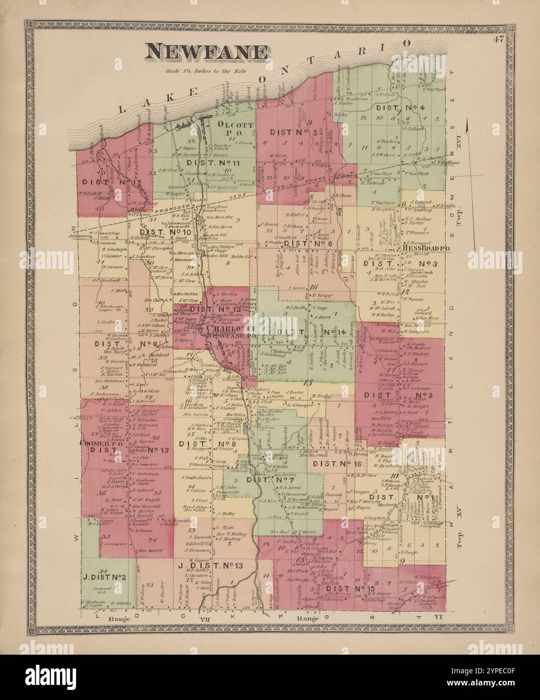 Township maps hi-res stock photography and images - Alamy