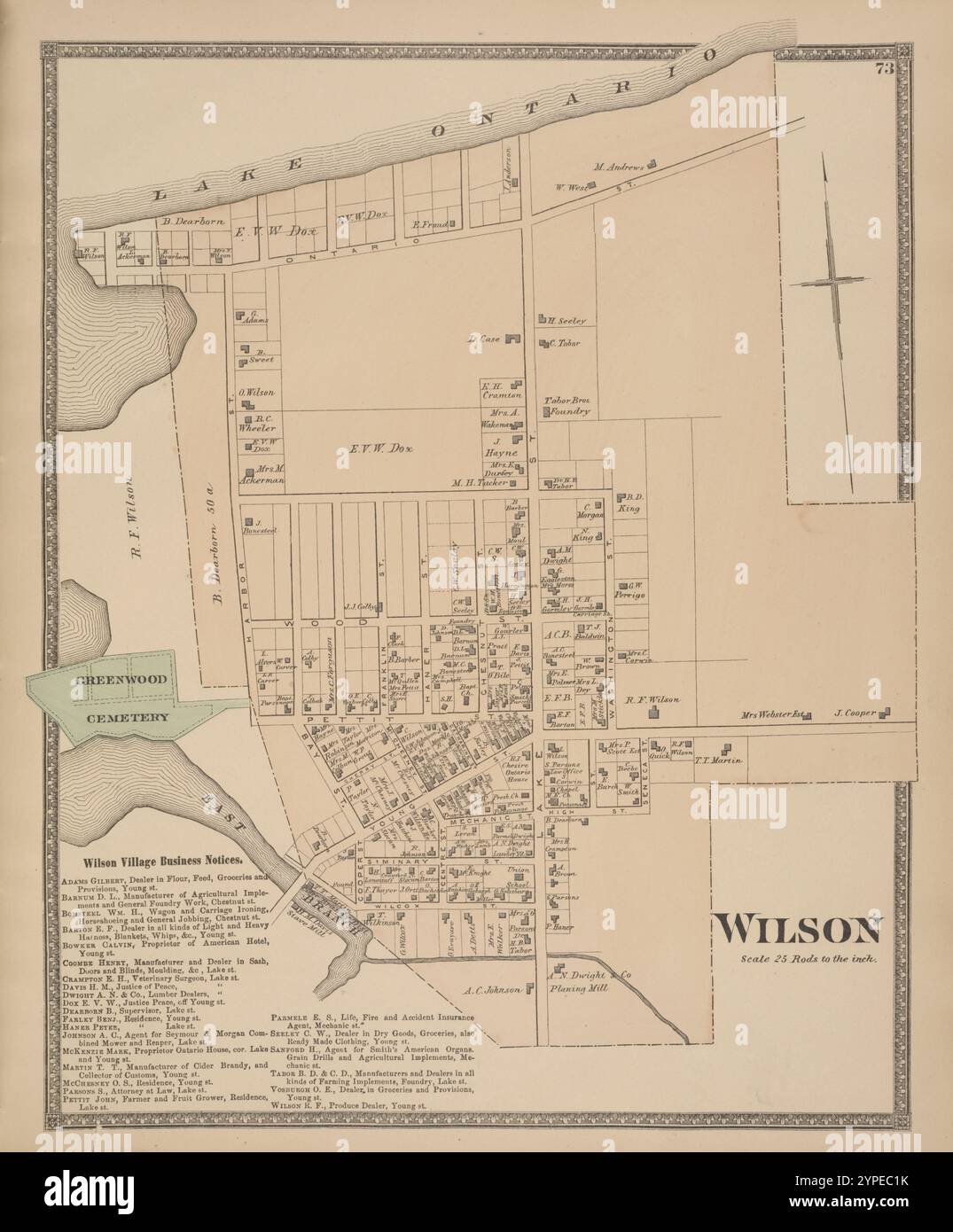 Wilson county map hi-res stock photography and images - Alamy