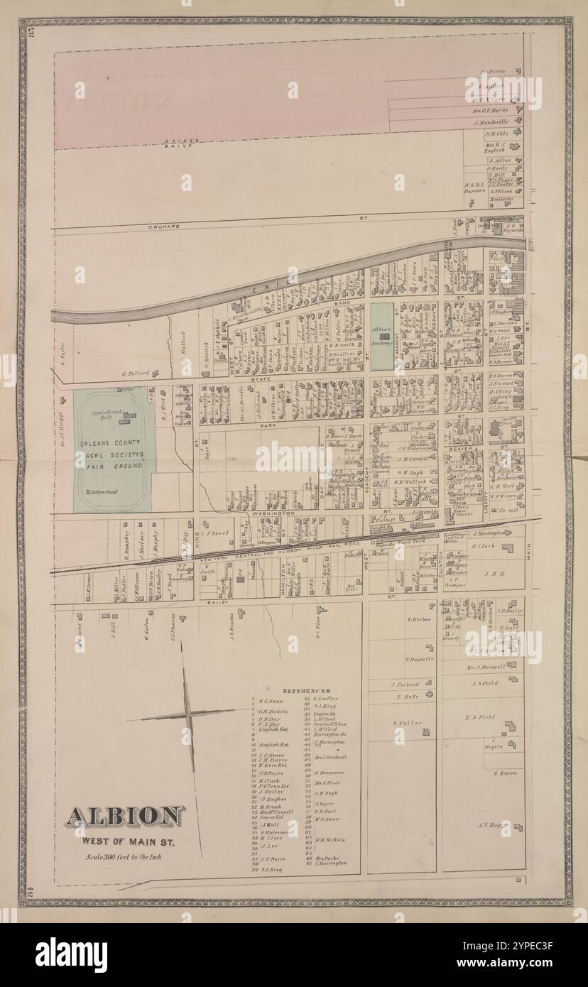 Map of albion hi-res stock photography and images - Alamy
