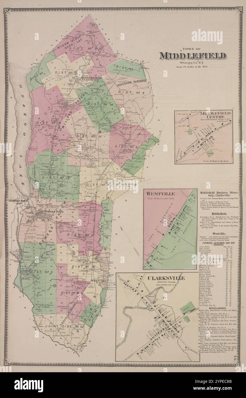 Clarksville map hi-res stock photography and images - Alamy