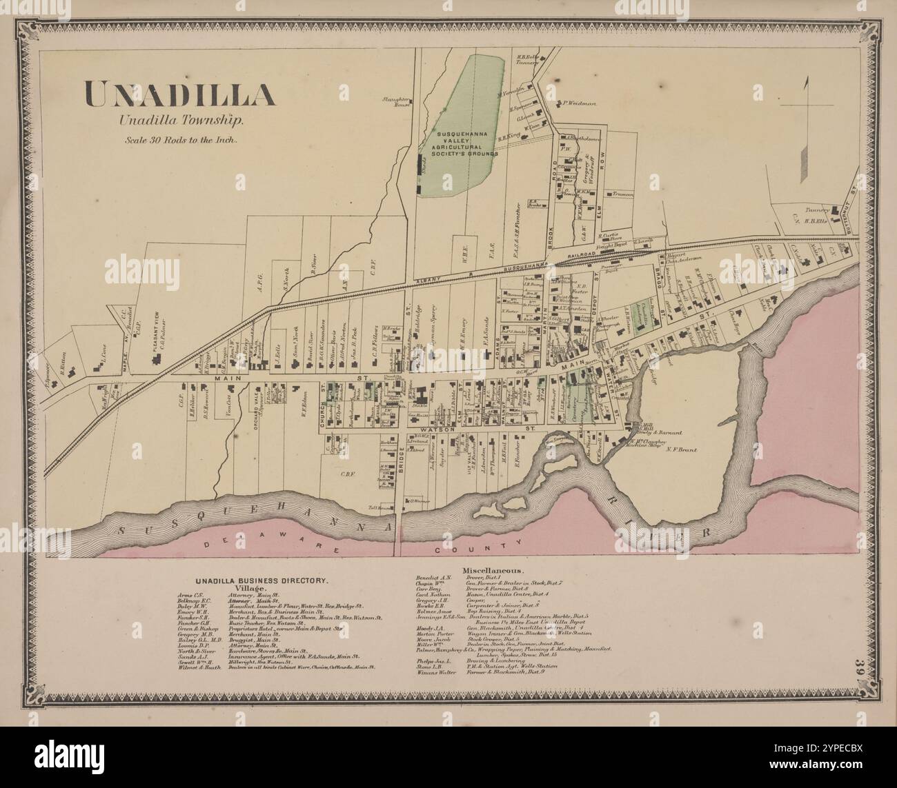 Unadilla village business directory hi-res stock photography and images ...