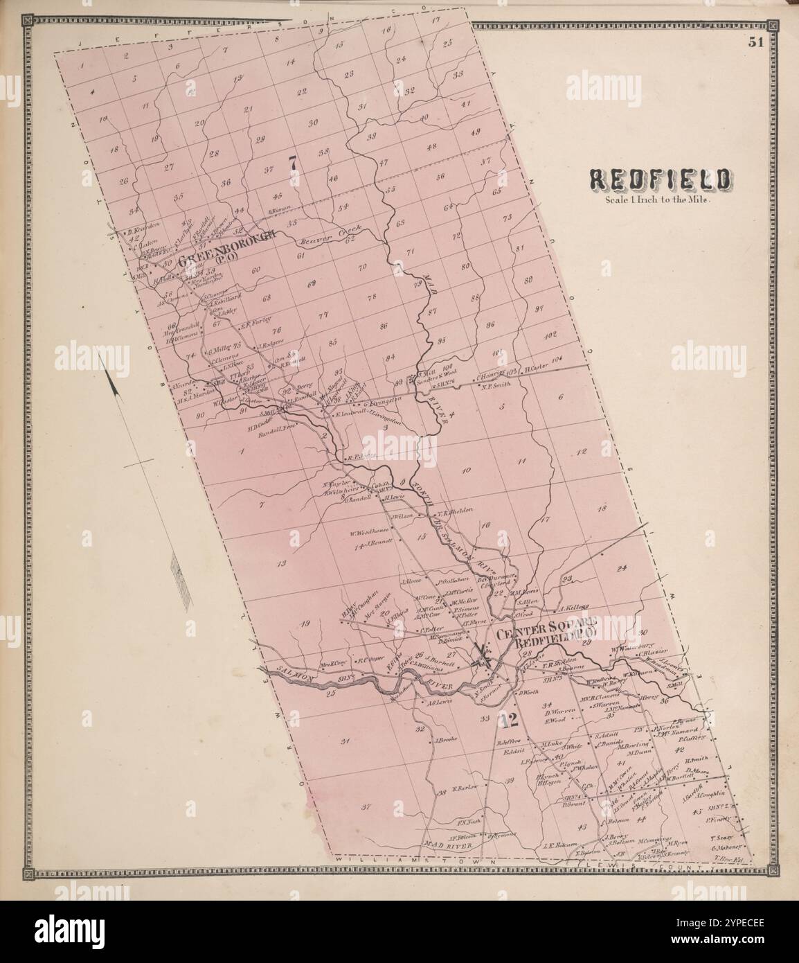 Redfield map hi-res stock photography and images - Alamy