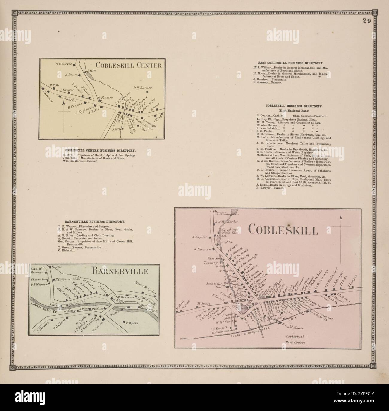 Map of cobleskill hi-res stock photography and images - Alamy