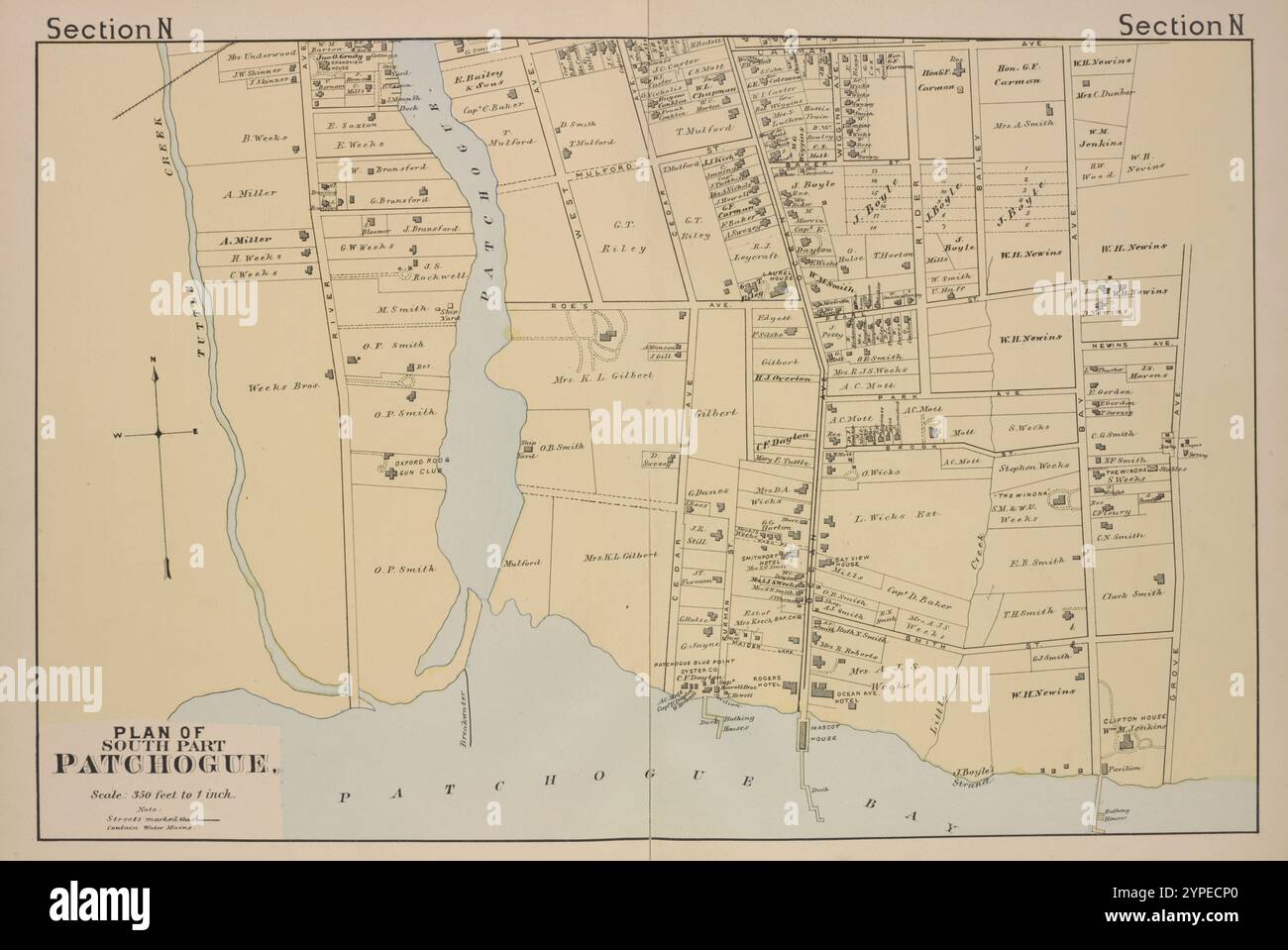 Map south part village hi-res stock photography and images - Alamy