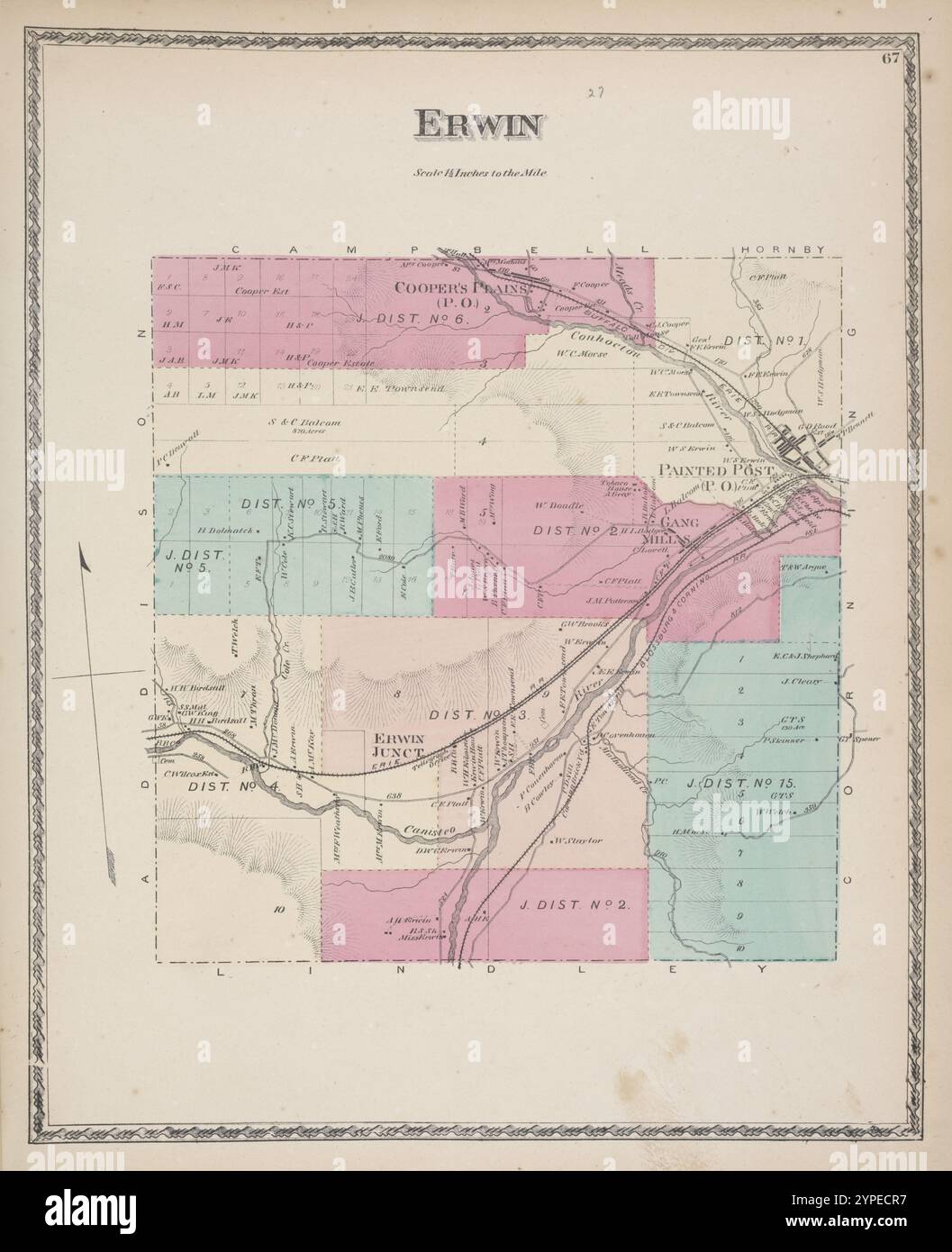 Map of erwin hi-res stock photography and images - Alamy