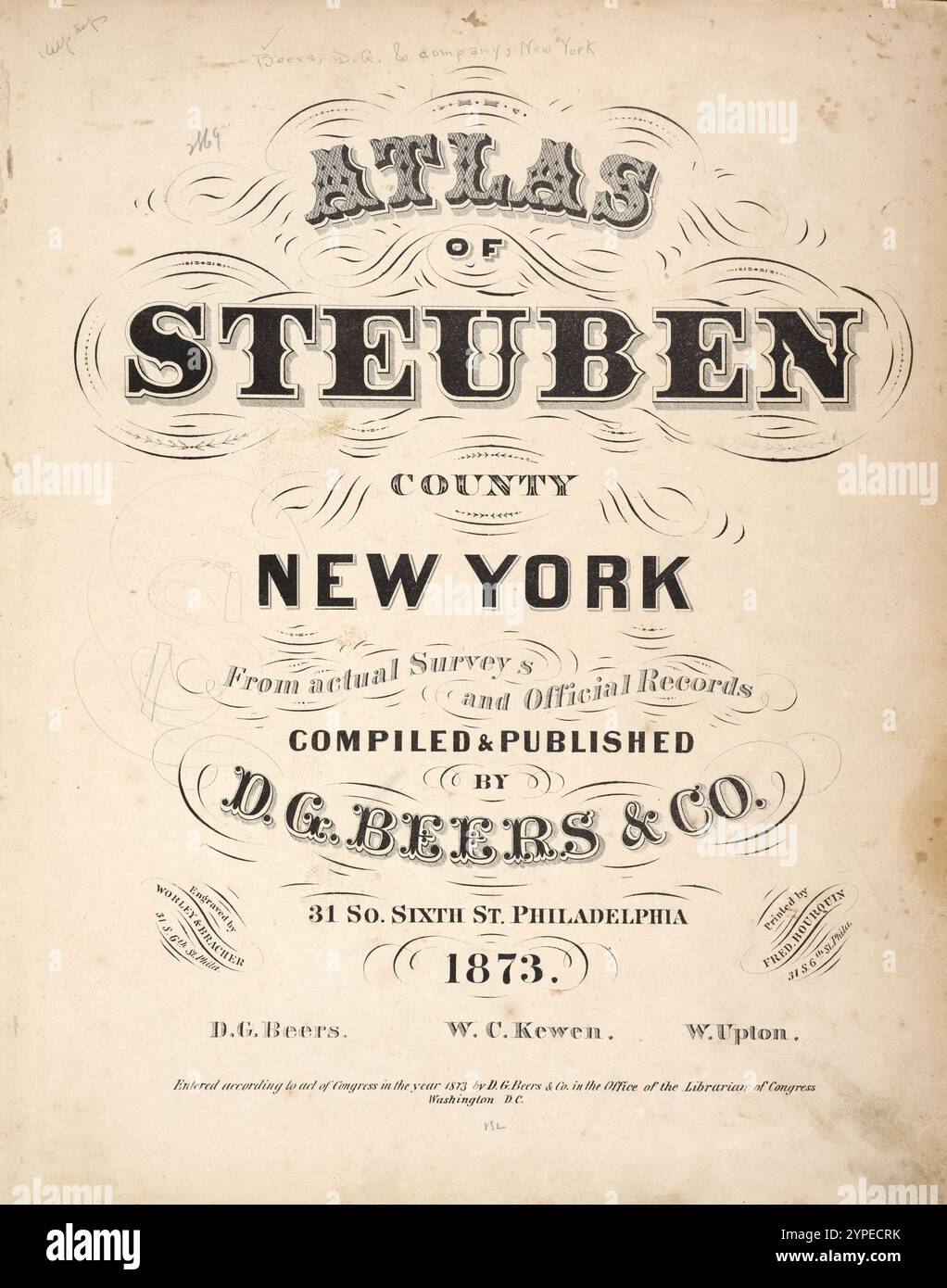 Steuben county map hi-res stock photography and images - Alamy