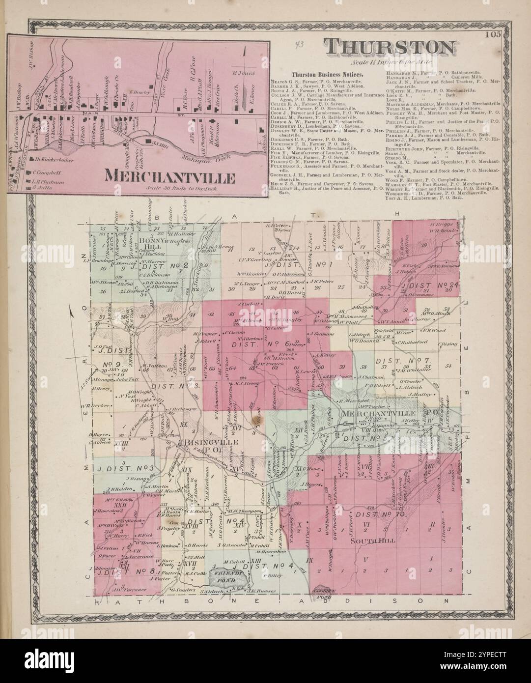 Thurston county map hi-res stock photography and images - Alamy