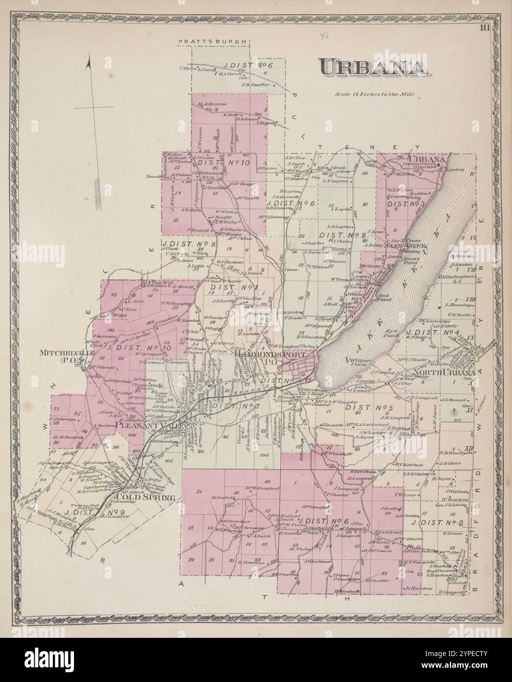Map of urbana hi-res stock photography and images - Alamy