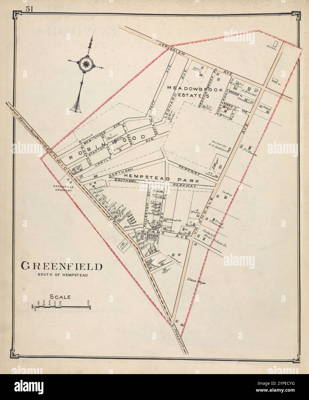 Greenfield map hi-res stock photography and images - Alamy