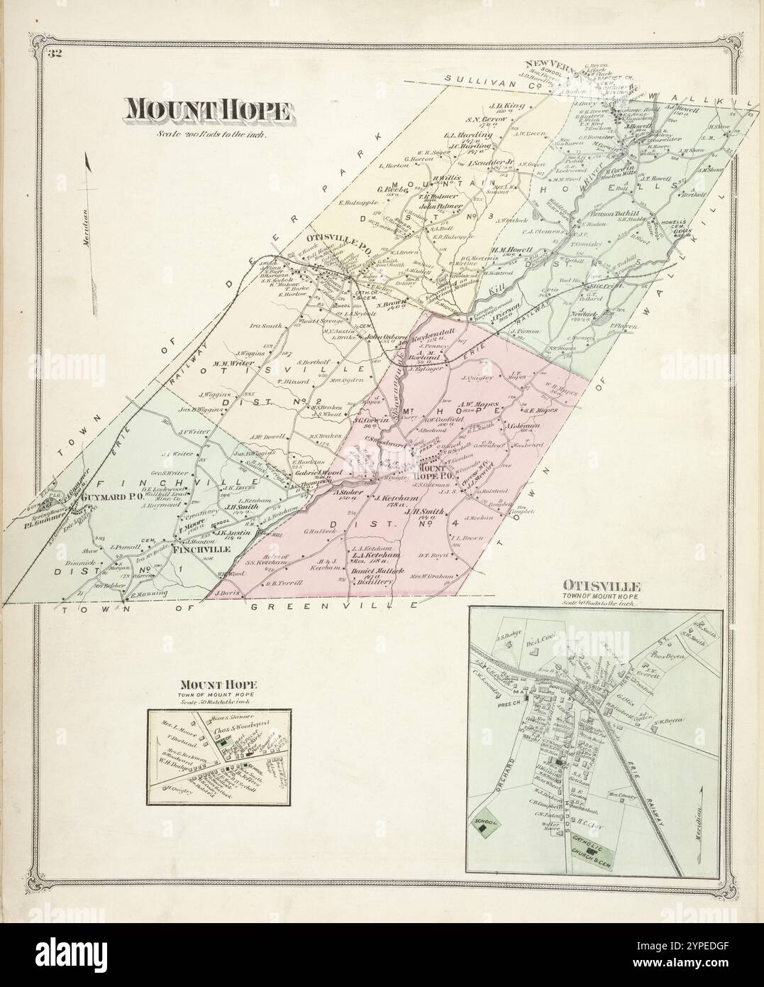 Map of mount hope hi-res stock photography and images - Alamy