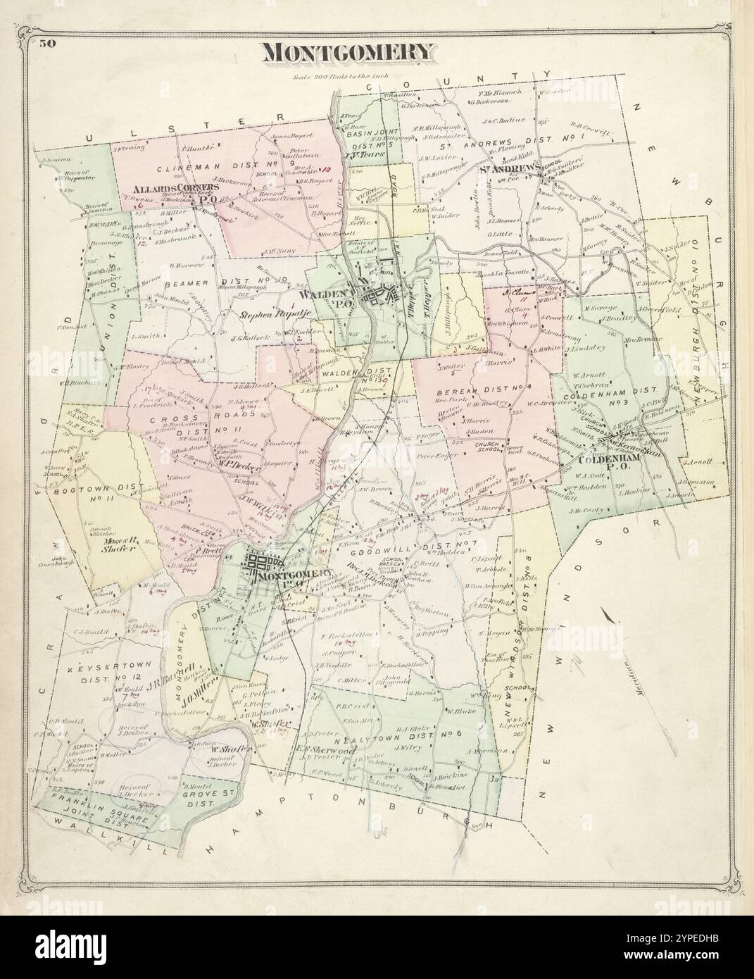 Montgomery [Township] 1875 Stock Photo - Alamy