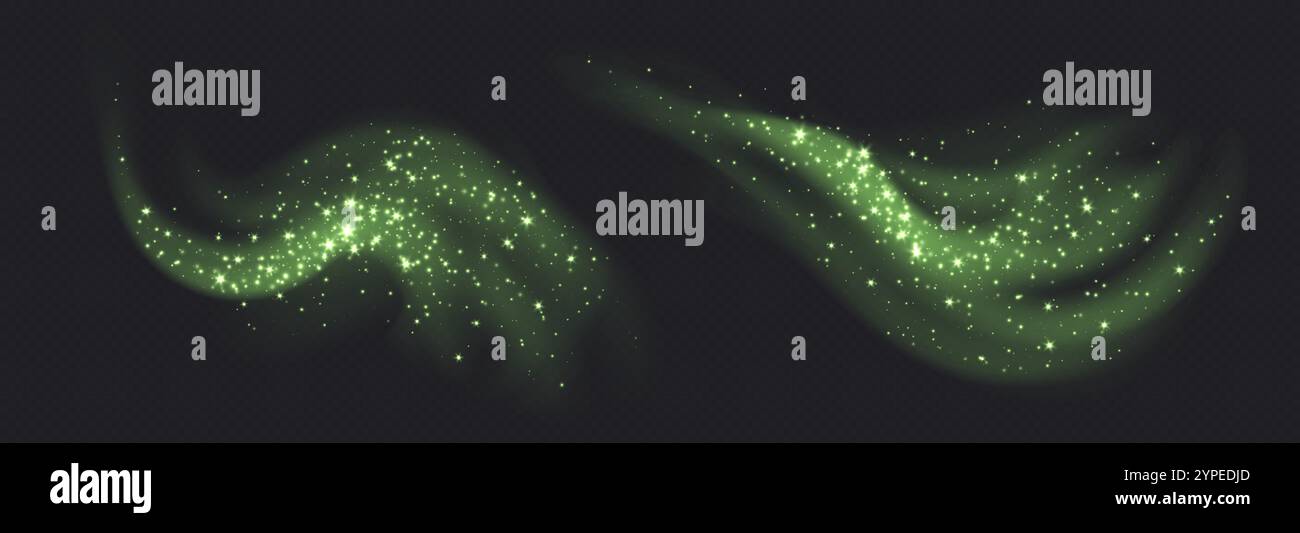 Green magic cloud sparkles hi-res stock photography and images - Alamy