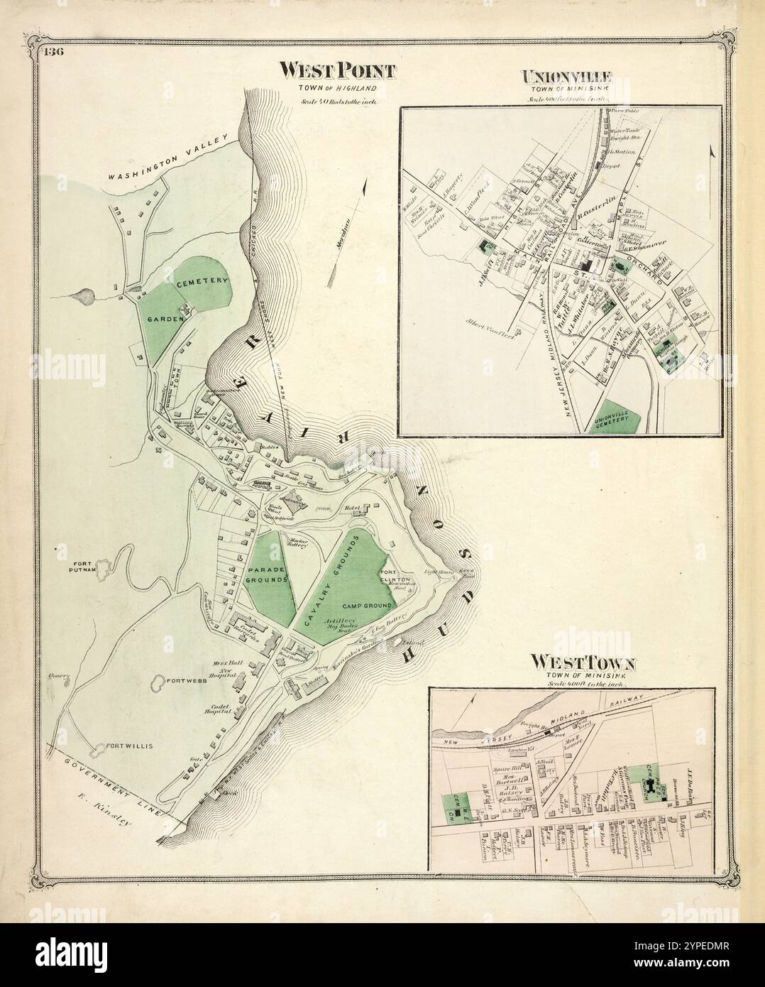 Map of unionville hi-res stock photography and images - Alamy