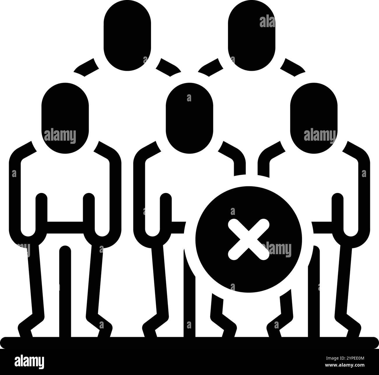 Icon avoid crowds Cut Out Stock Images & Pictures - Alamy